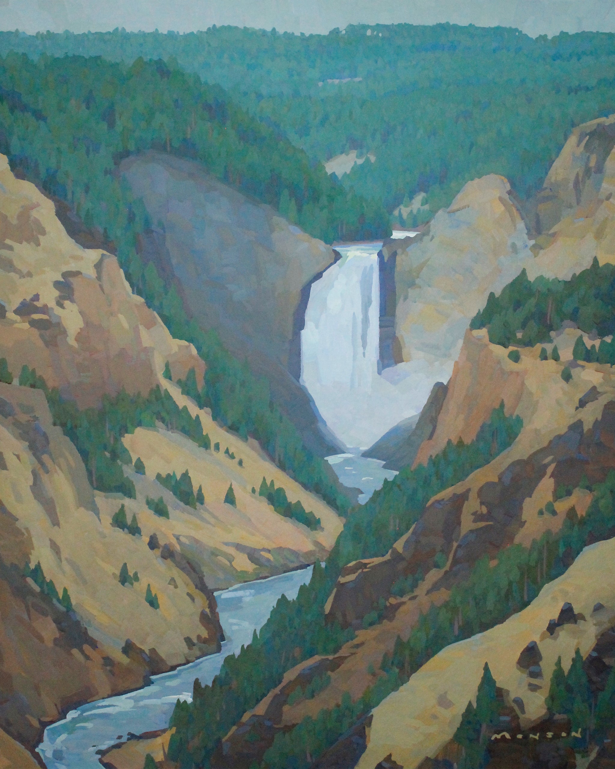 Alec Monson's original painting "After The Rain At Artist Point ...