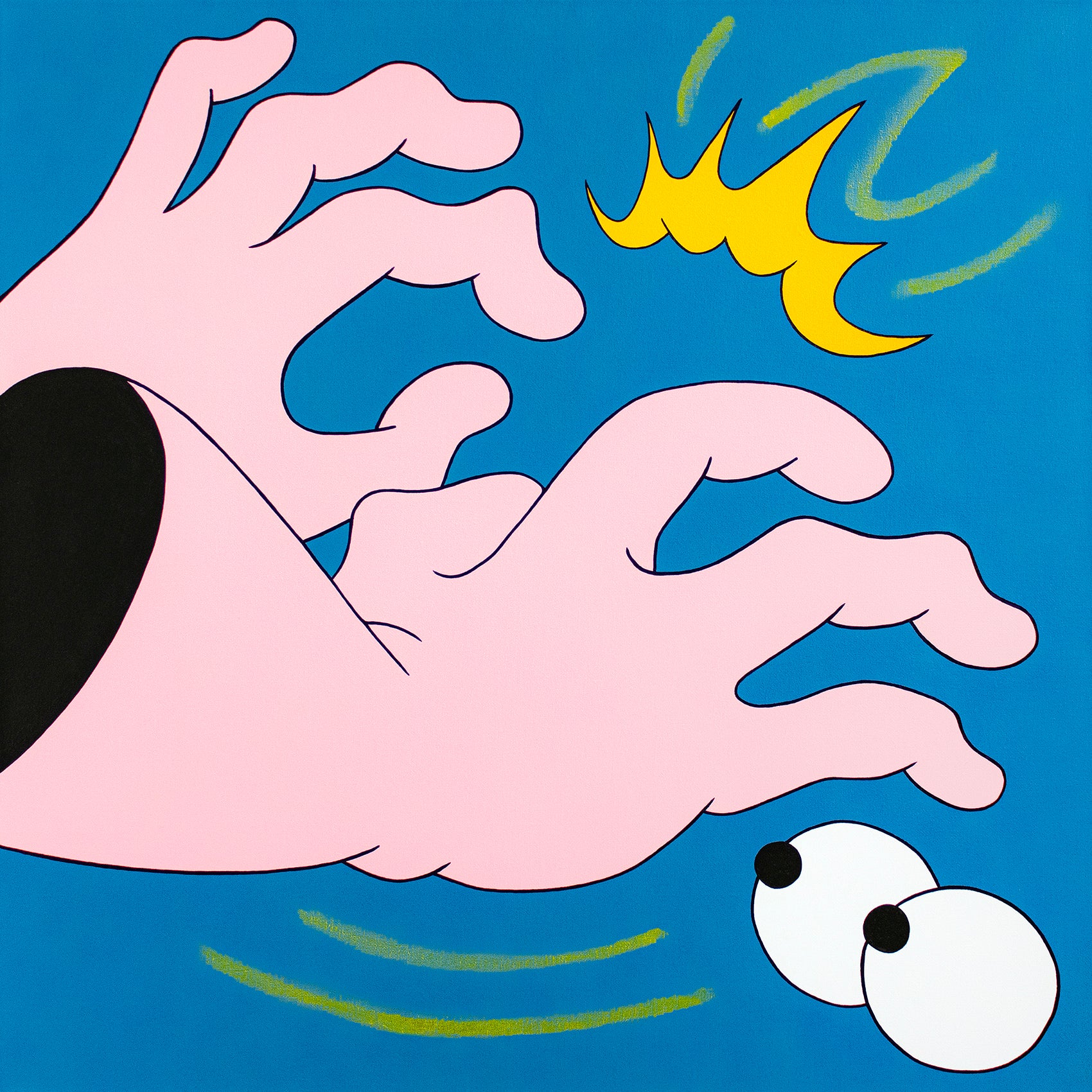 Mikko Heino's original painting “Grabbing the Future by the Eyes” for ...
